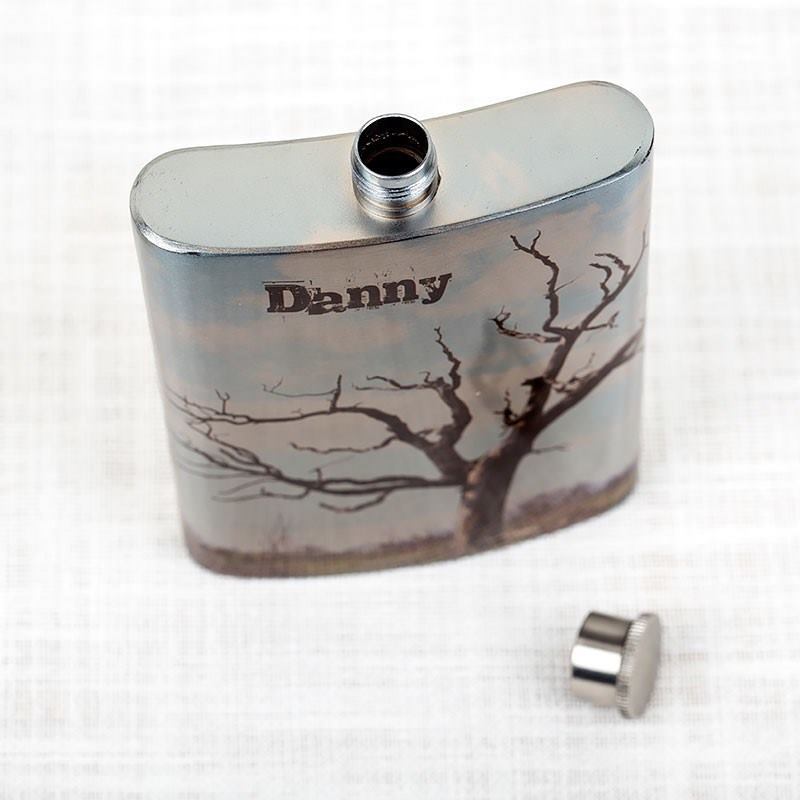 Custom Photo Hip Flask. Design Your Own Personalized Flask With Name